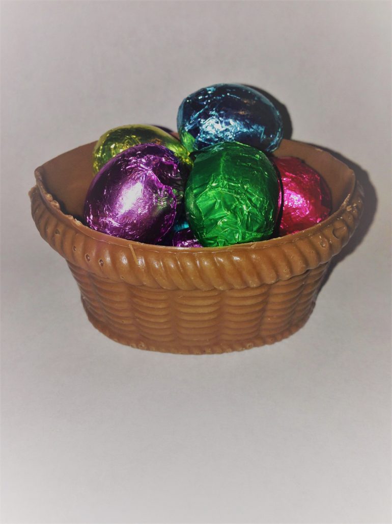 4 oz. Small Chocolate basket - Andy's Candies